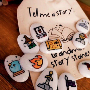 Personalized Fantasy Story Stones: Kids Learning Gift - Etsy