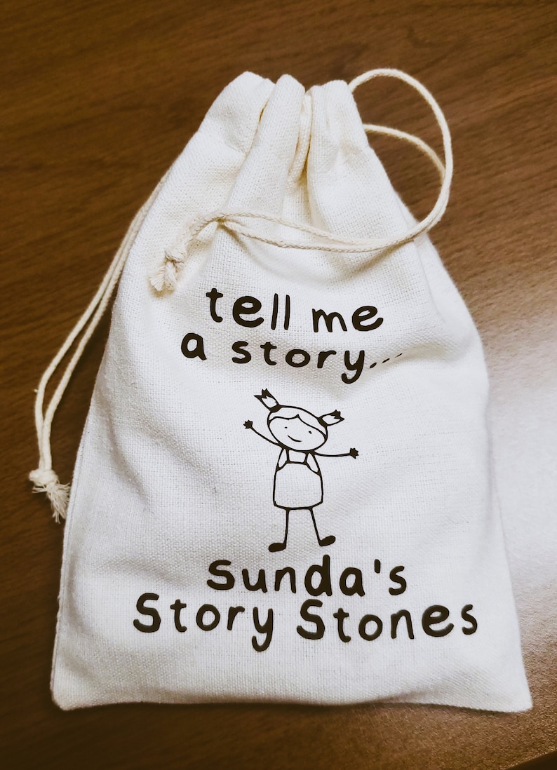 Personalized Story Stones: Kids Learning Gift With Custom Bag - Etsy