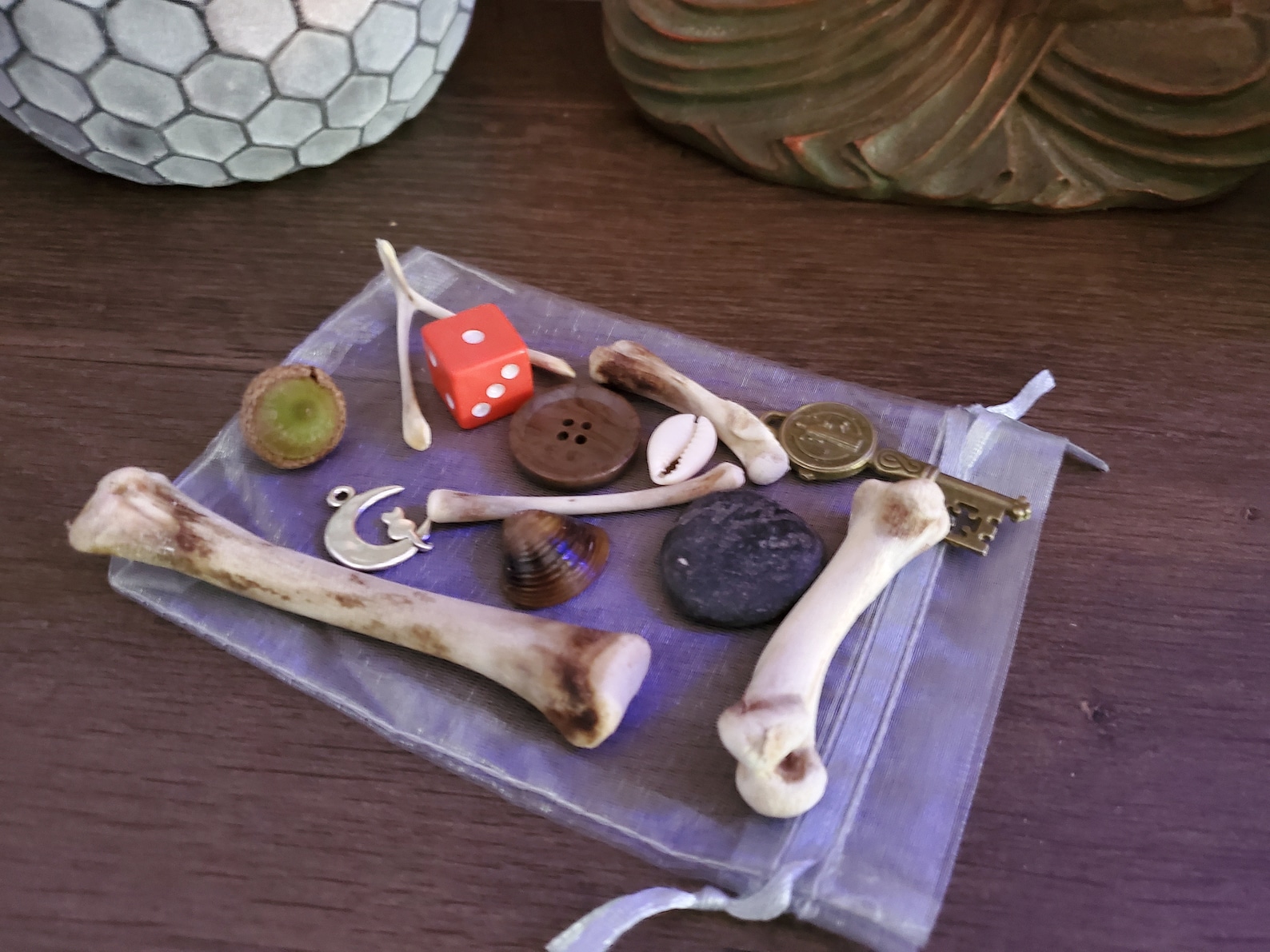 Bone Casting Kit for Hoodoo Ritual Witchcraft Throwing Bones Gift Set ...