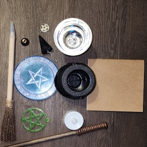Child’s Wiccan Altar Kit Supplies for Children's Pretend Play Magick ...