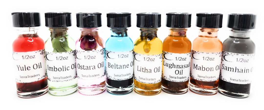 Wiccan Sabbats Ritual Anointing Oils Complete Kit Wicca Witchcraft ...
