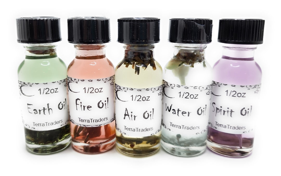 Elemental Wiccan Magick Oils Kit Wicca Wiccan Witchcraft Gift Set - Etsy