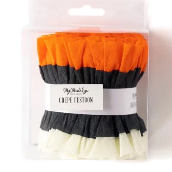 Halloween Crepe Paper Garland - Etsy