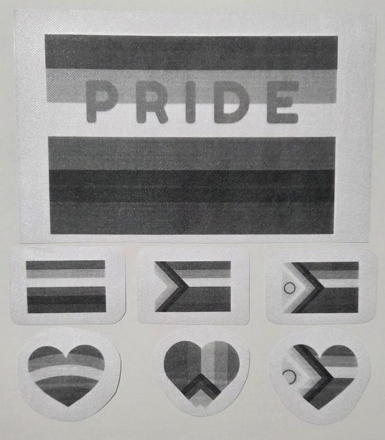 Pride Flag Stick and Stitch Embroidery Patterns | Water Soluble ...