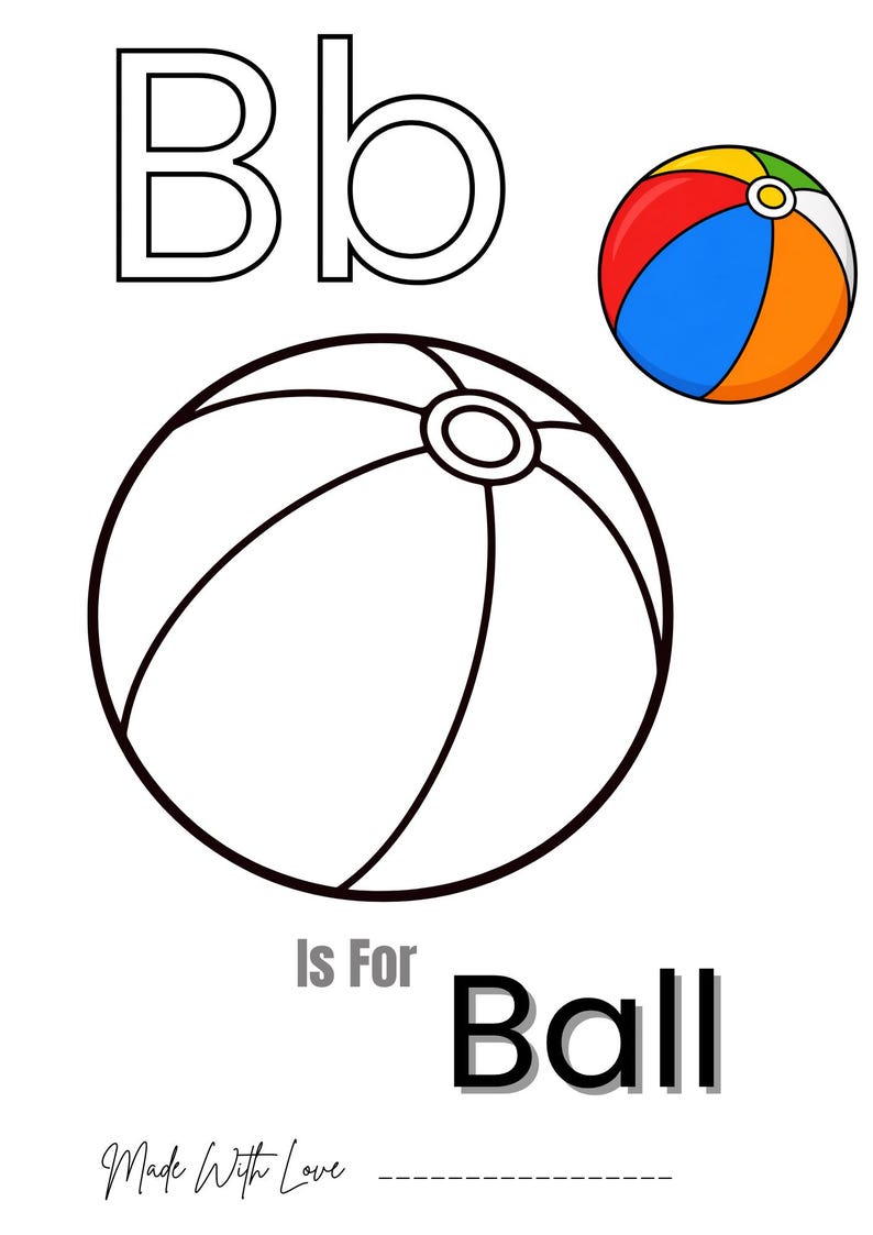 ABC Alphabet Coloring Book for Kids | Printable Activity Pages (digital ...