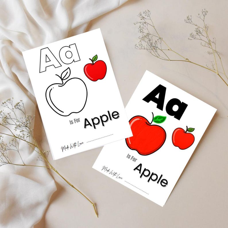 ABC Alphabet Coloring Book for Kids | Printable Activity Pages (digital ...