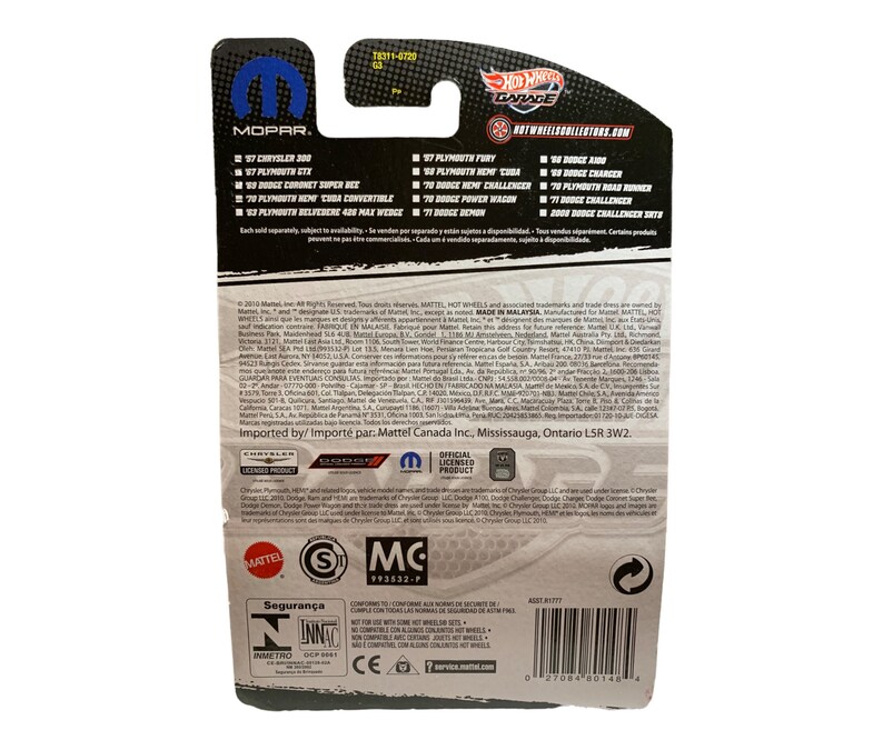 Hot Wheels Real Riders 68 Plymouth Hemi Crazy Cuda Mopar - Etsy