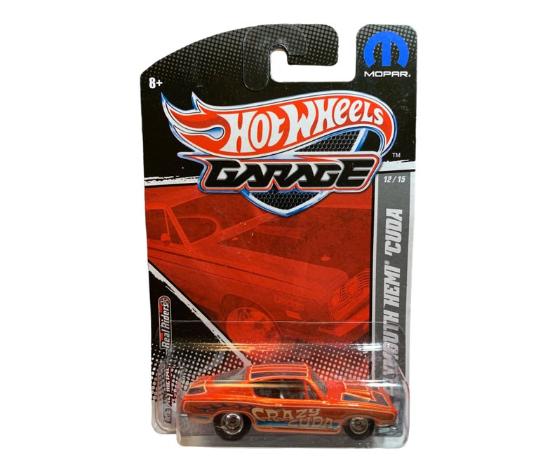 Hot Wheels Real Riders 68 Plymouth Hemi Crazy Cuda Mopar - Etsy