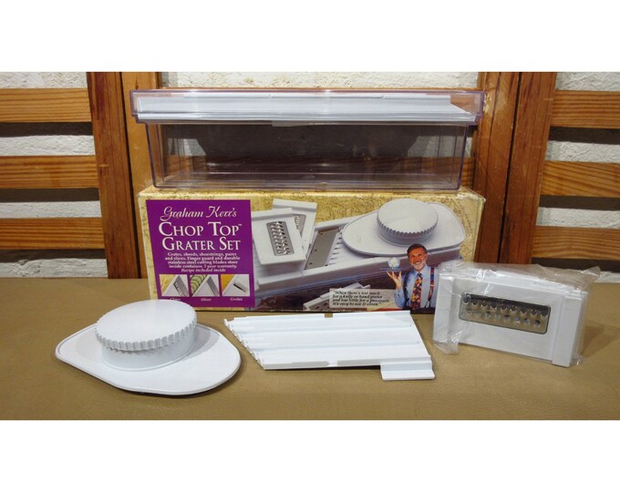 New 1996 Galloping Gourmet Graham Kerr’s Chop Top Grater Set Kitchen ...