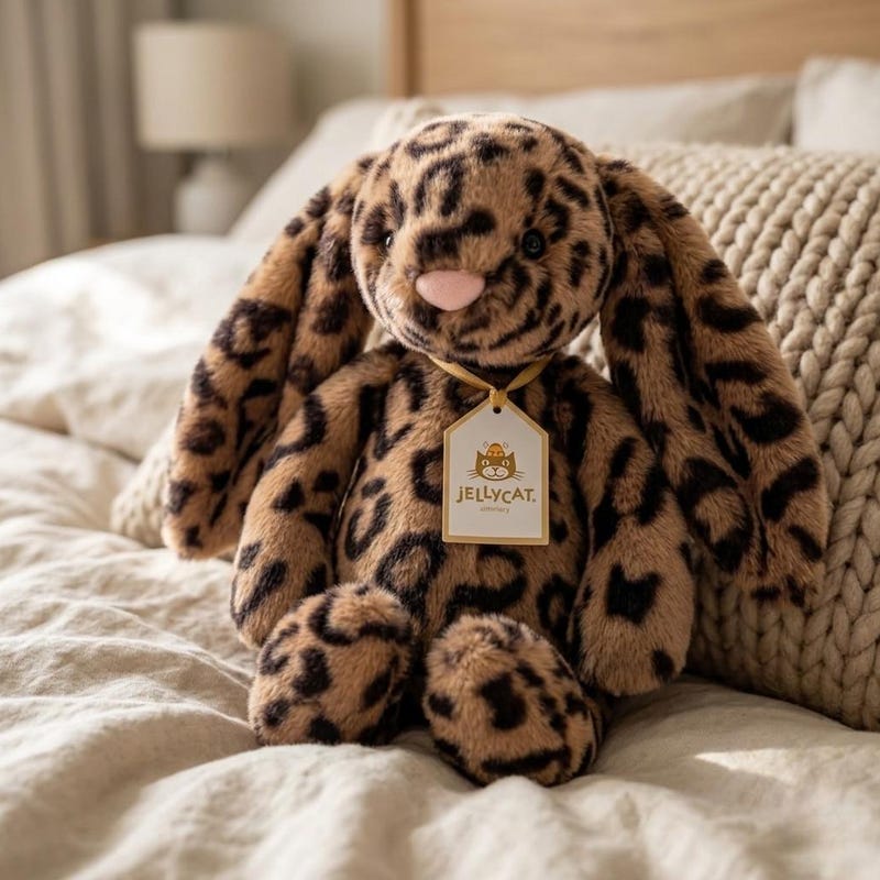 Leopard Print Jellycat Bunny - Etsy UK