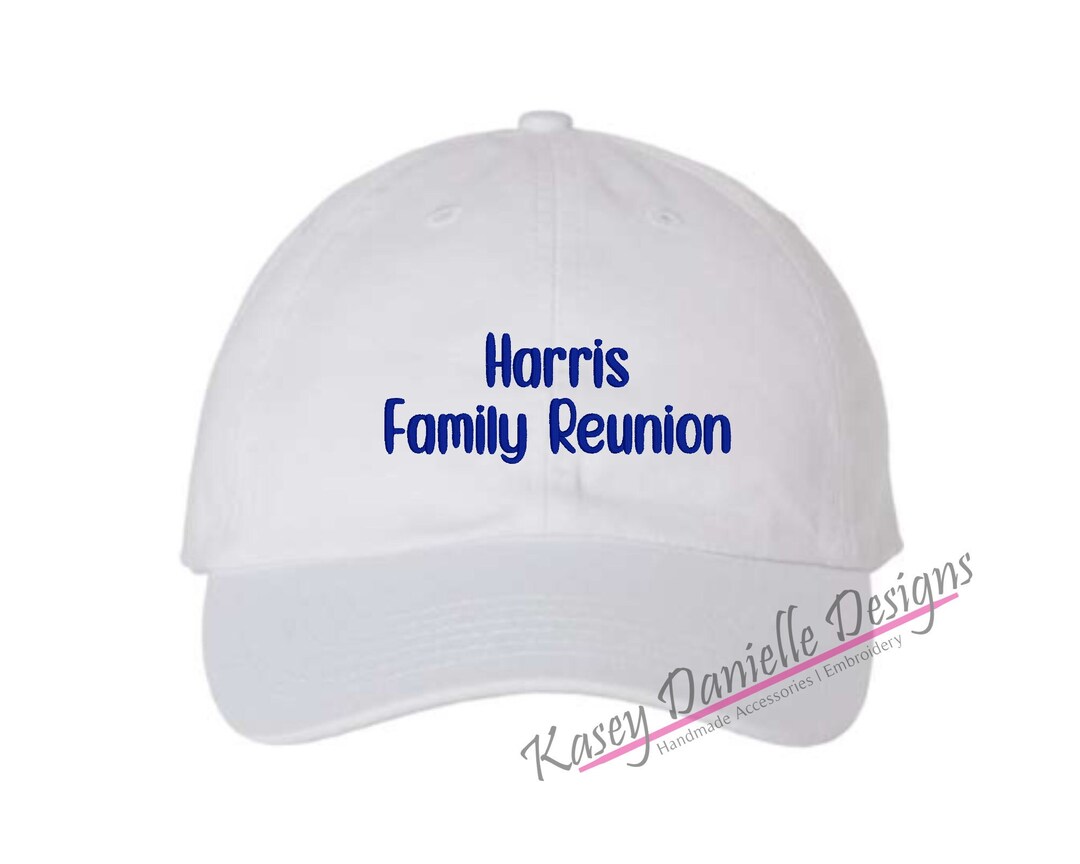 Family Reunion Embroidered Baseball Cap | Custom Family Reunion Dad Hat ...