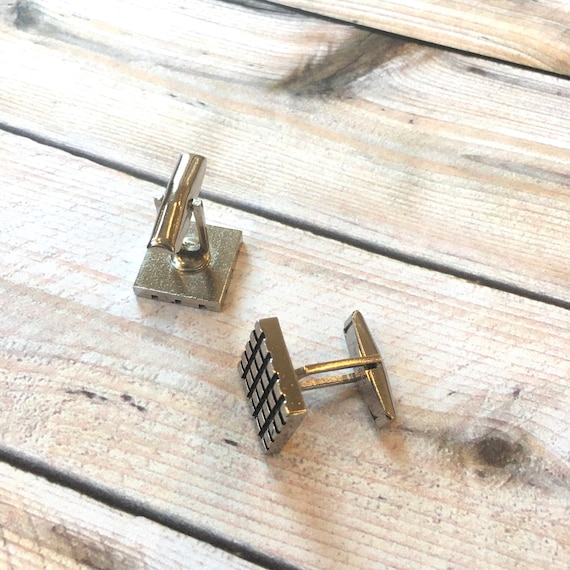 Harvey Avedon cufflinks 1950s patented designer in si… - Gem