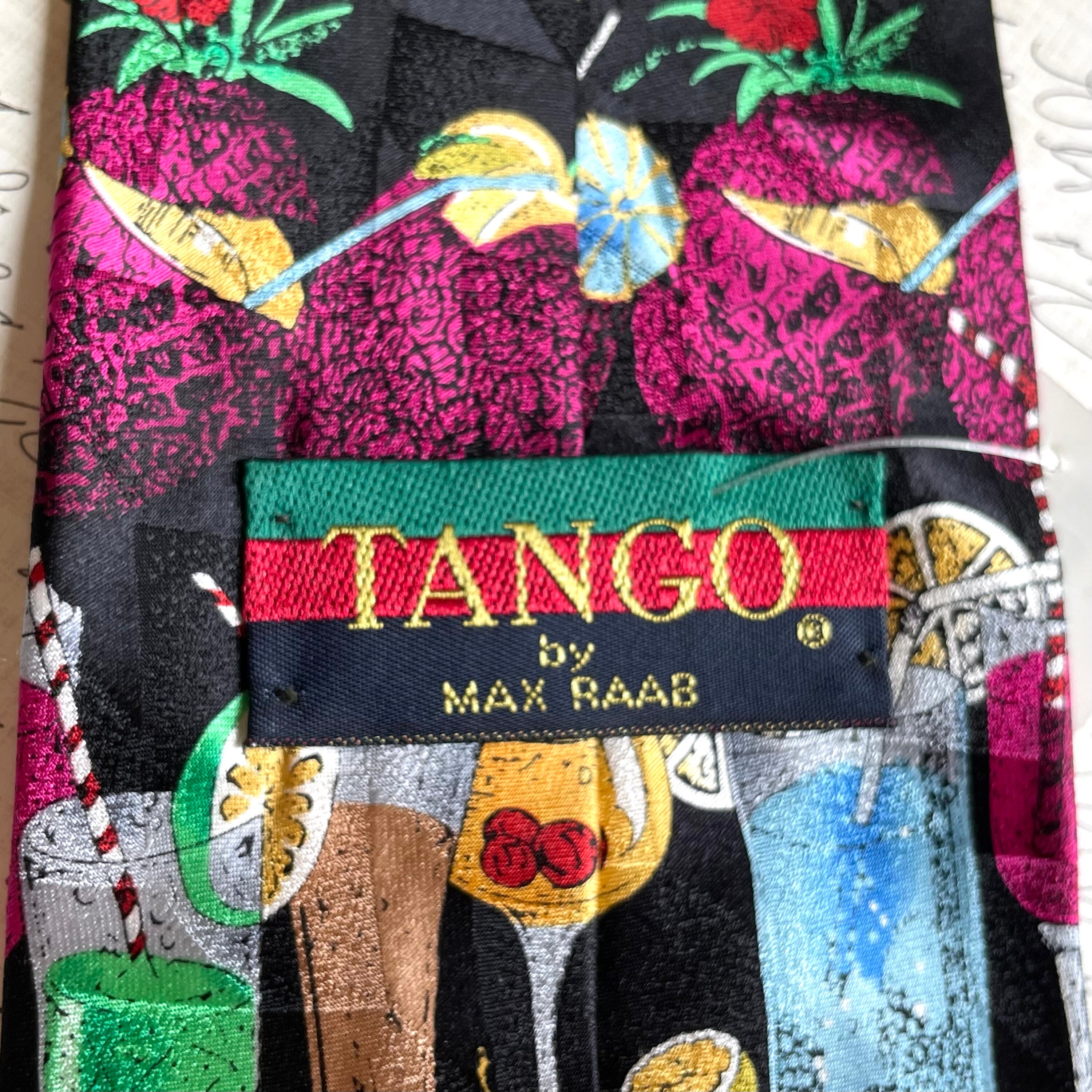 Max Raab Tie 100% Silk Tango Style Made in USA Measurements 58 1/4 ...