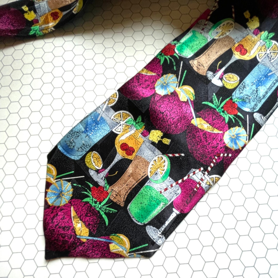 Max Raab Tie 100% Silk Tango Style Made in USA Measurements 58 1/4 ...