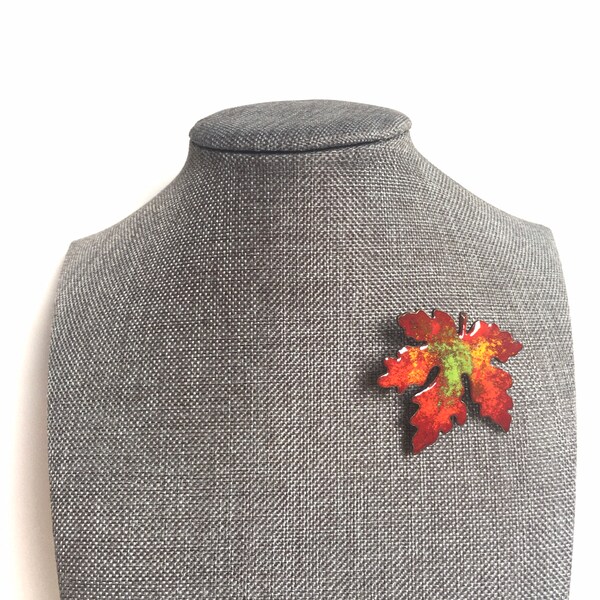 Autumn Leaf Brooch - Etsy