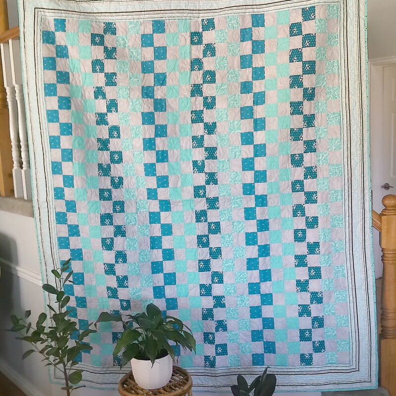 Aqua Quilt - Etsy