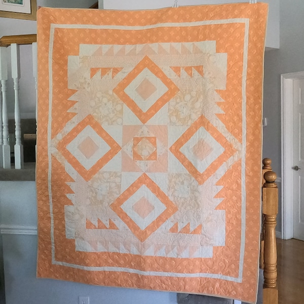 Peach Quilt - Etsy