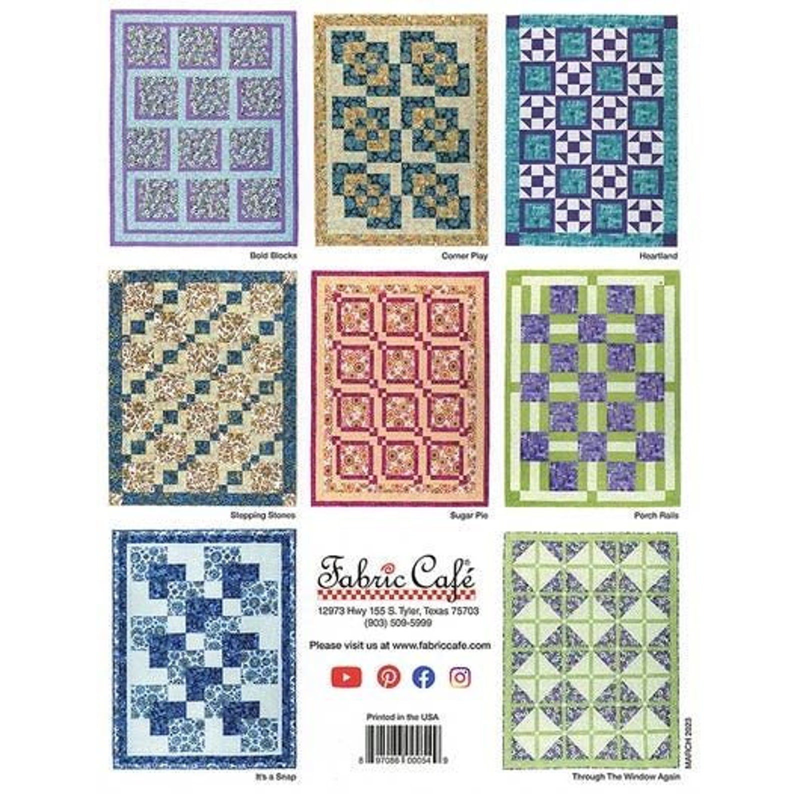 Pretty Darn Quick! 3-yard Quilts Book ( 031940 ) by Fabric Café - Etsy