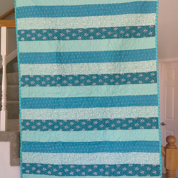 Aqua Quilt - Etsy