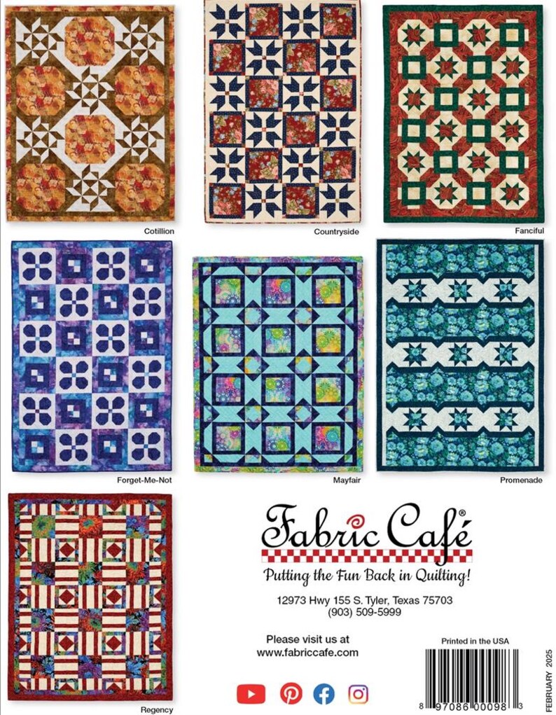 Make It Home With 3-yard Quilts by Fabric Café - Quilt Pattern Book ...