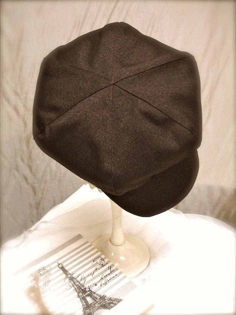 Chocolate brown newsboy hat brown beret hat for boys Cocoa | Etsy