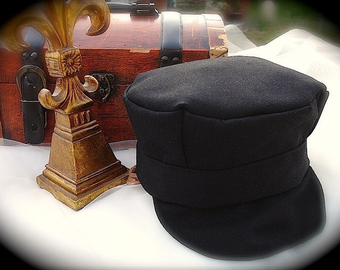 MEN'S Black Conductor Hats for MEN, Black Train Hat for MEN, Train ...