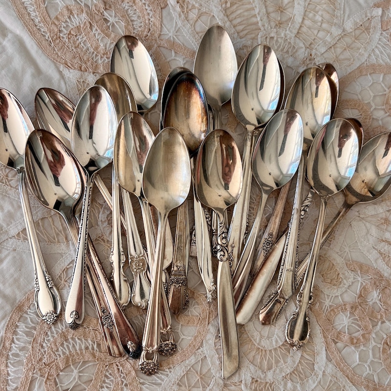 Antique Mixed Silverware - Etsy