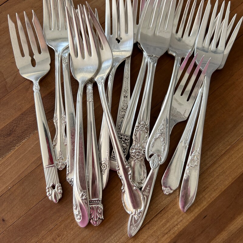 Cake Forks Mismatched - Etsy
