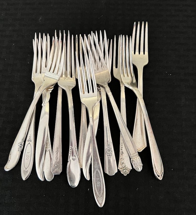 Bulk Dinner Forks Vintage Silverplate Wedding Tea Party - Etsy