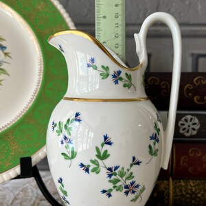 Vintage Lenox 7" Paris Pitcher Blue Flowers, 1810 Reproduction ...