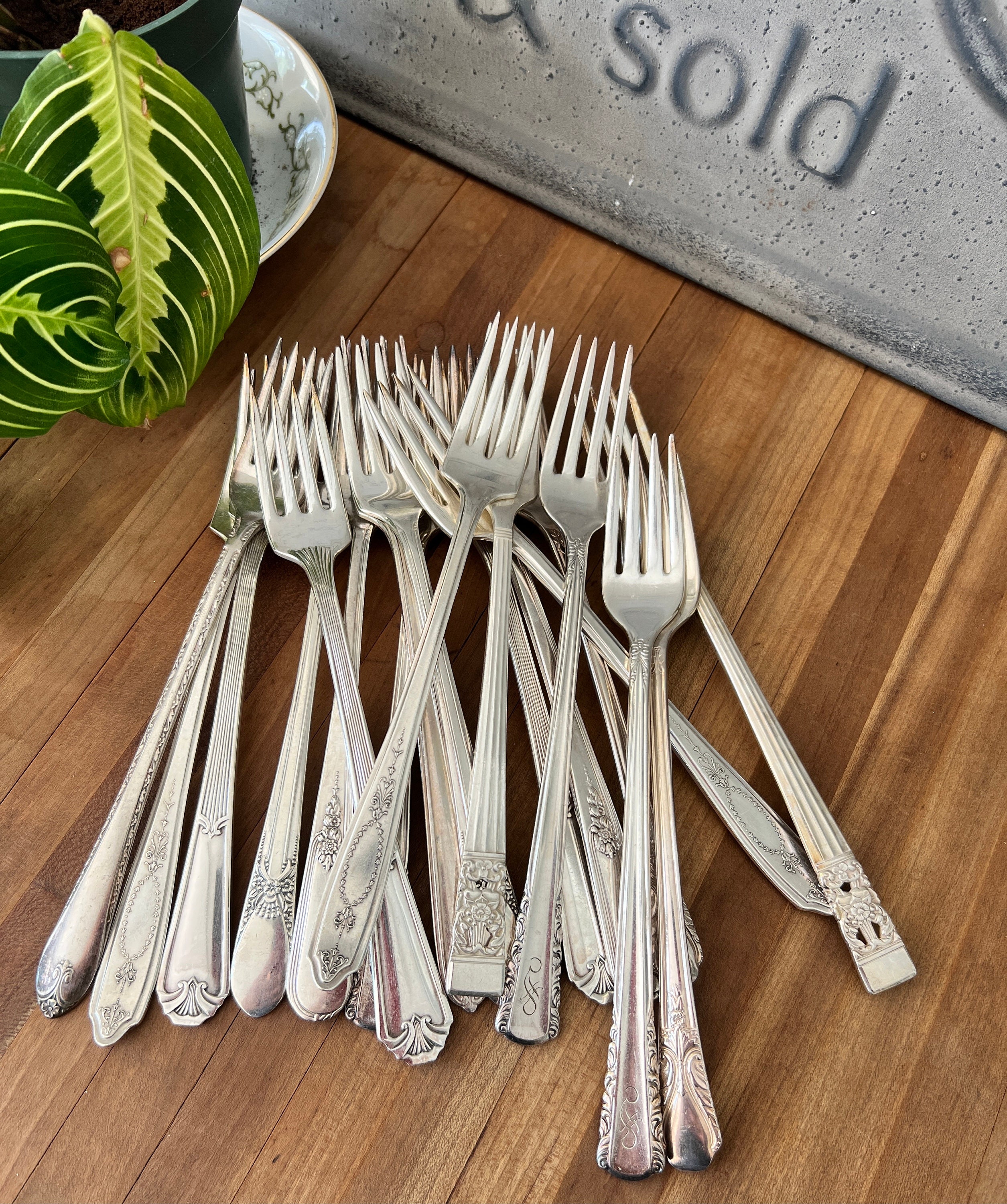 Mismatched Forks: Silverplate Viande Grille/long Handled Vintage ...