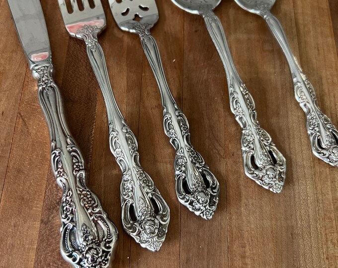 20 Pc Interpur Stainless Flatware Set, 5 Piece Place Setting - Service ...