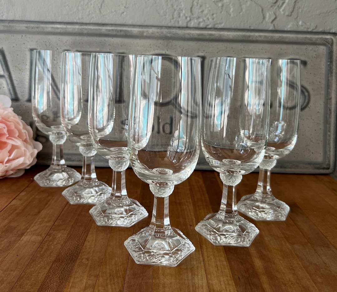 Rosenthal Crystal Glasses Maria Pattern Set of 6 Circa 1970s - Etsy