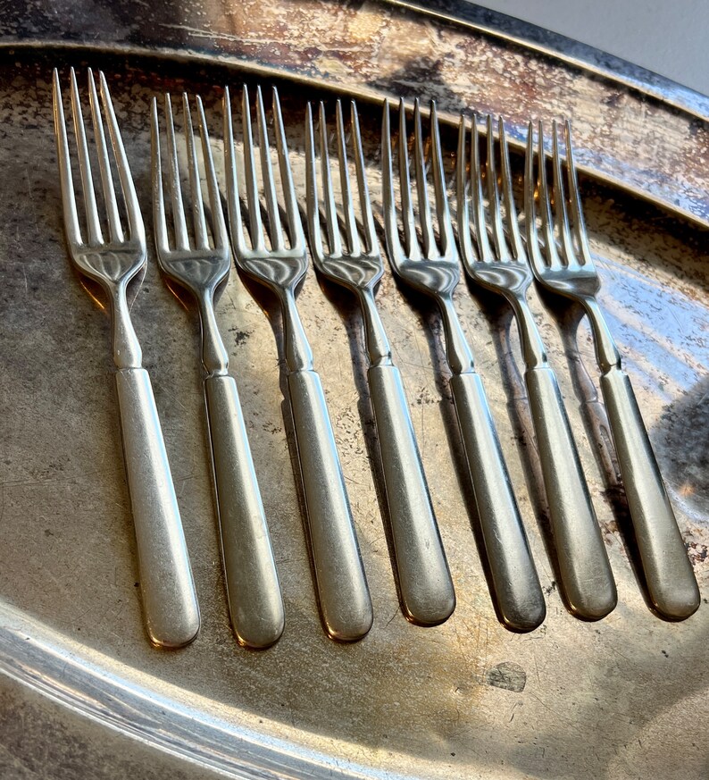7 Silverplate Rustic Farmhouse Forks 1847 Rogers Bros - Etsy