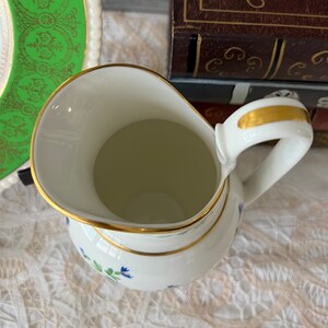 Vintage Lenox 7" Paris Pitcher Blue Flowers, 1810 Reproduction ...