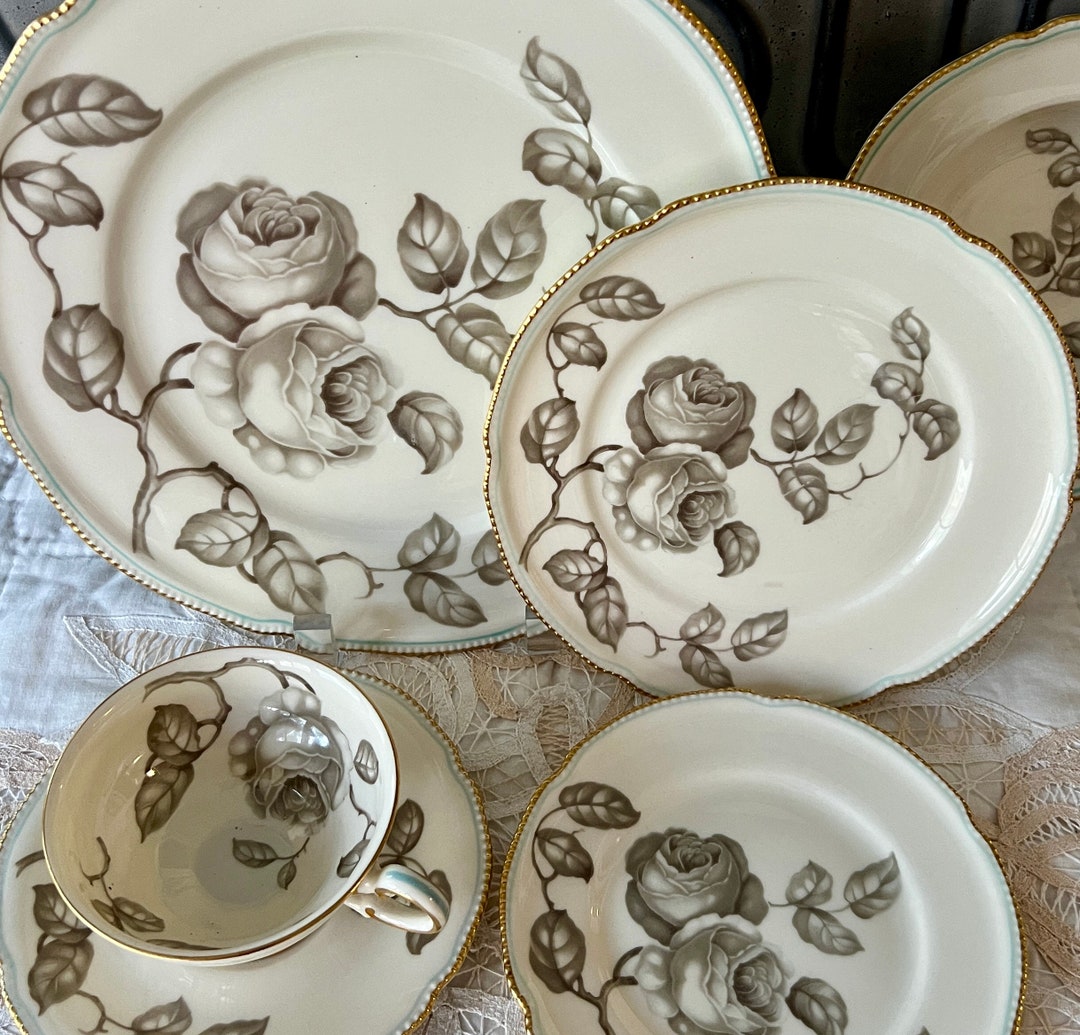 24 Pc Vintage China Dinnerware Set by Castleton USA / New Homeowner ...