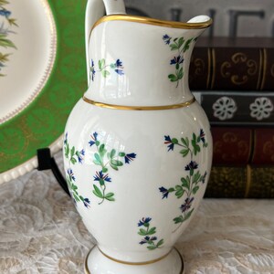 Vintage Lenox 7" Paris Pitcher Blue Flowers, 1810 Reproduction ...