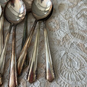 12 Silverplate Gumbo Spoons Tarnished for Crafts/vintage Tarnished ...