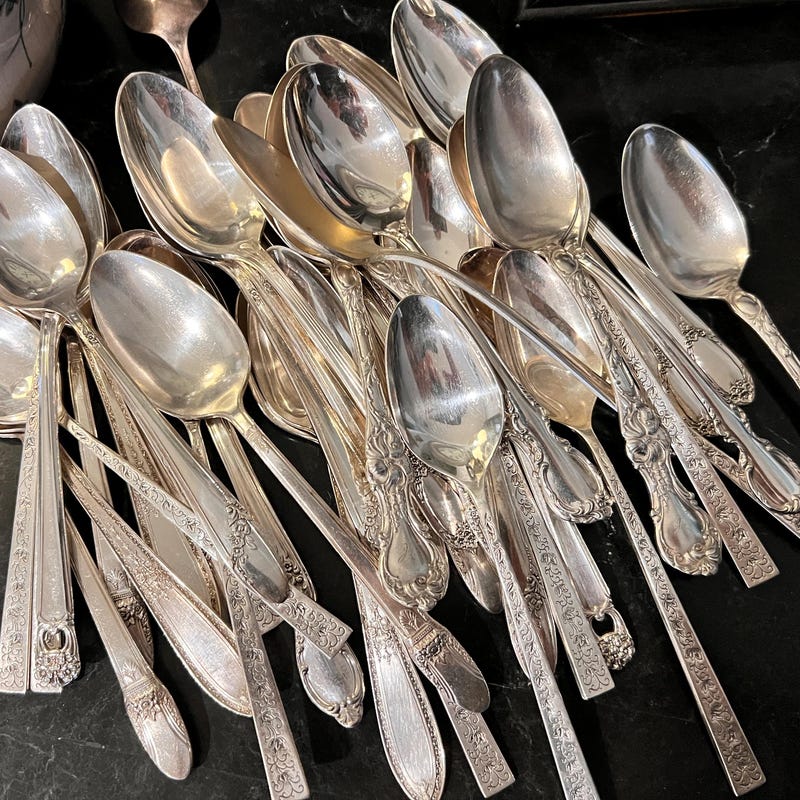 Vintage Oval Soup Spoons - Etsy