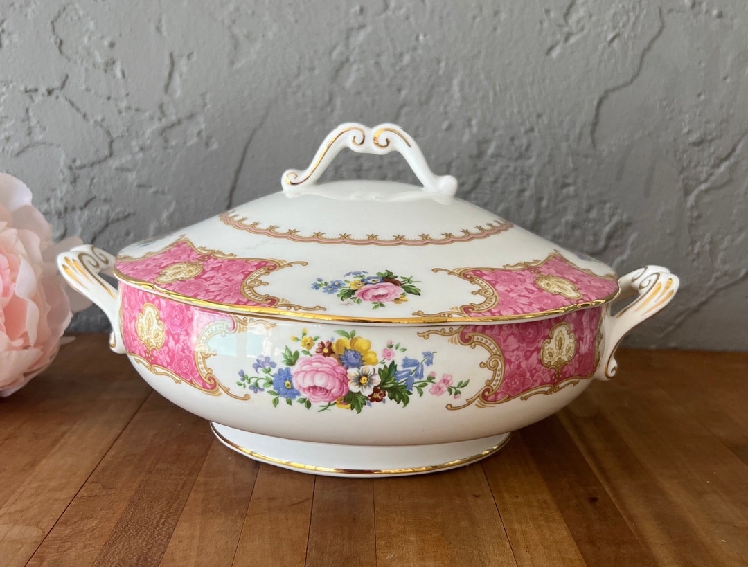 Royal Albert Round Lady Carlyle Vintage Covered Serving Bowl 8 - Etsy