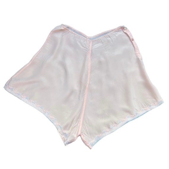 1940s tap pants in pink rayon - Gem