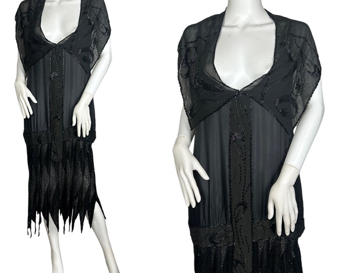 1920s Beaded Flapper Dress - Etsy