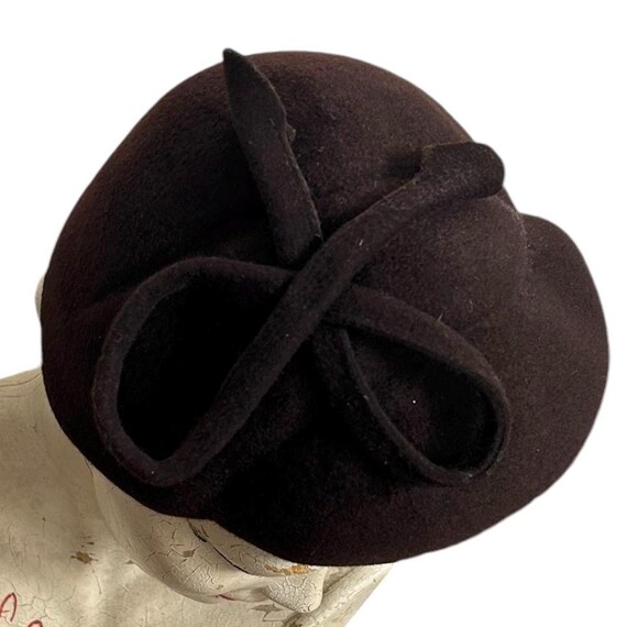 1950s felt helmet bonnet - Gem