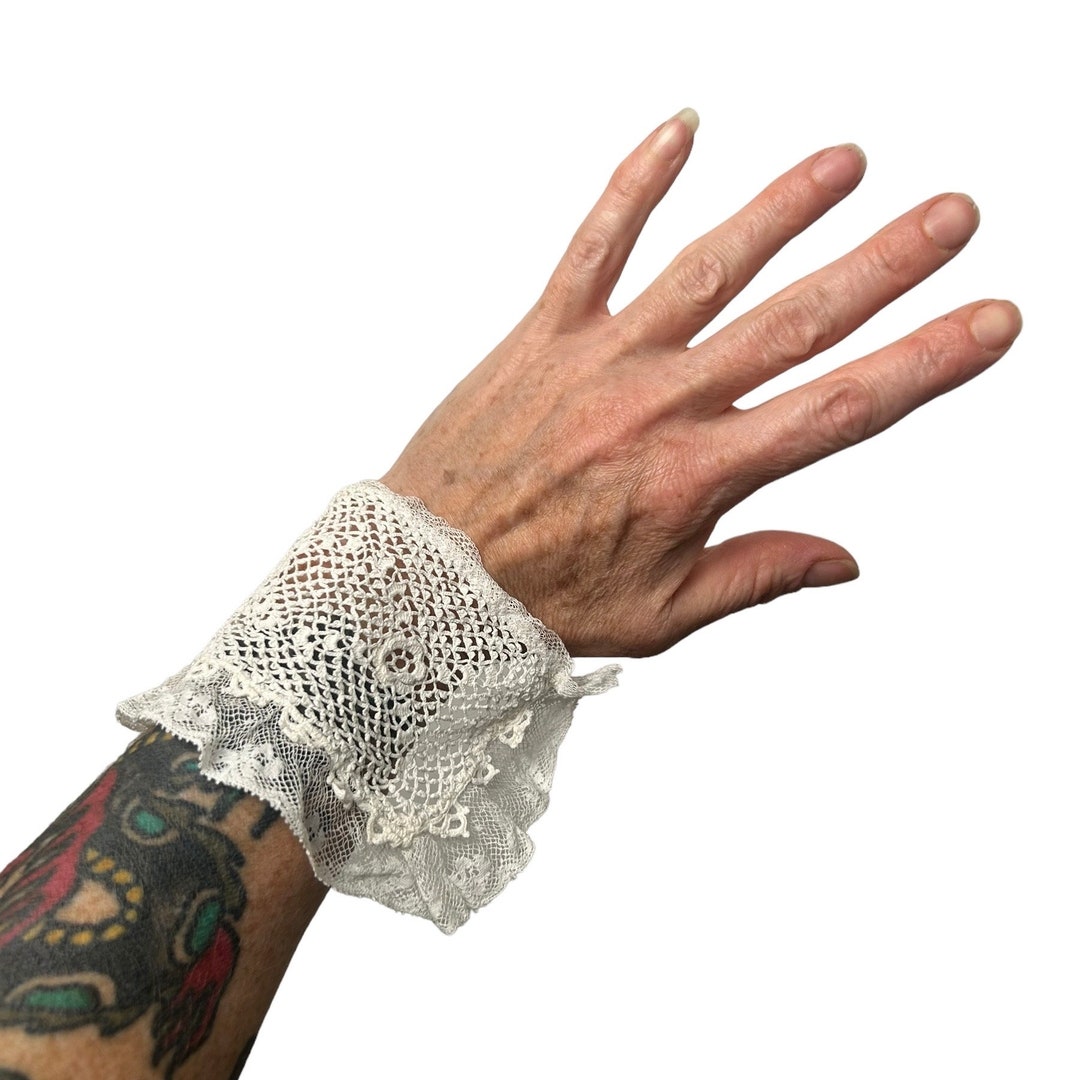 Antique Irish Crochet Cuffs - Etsy