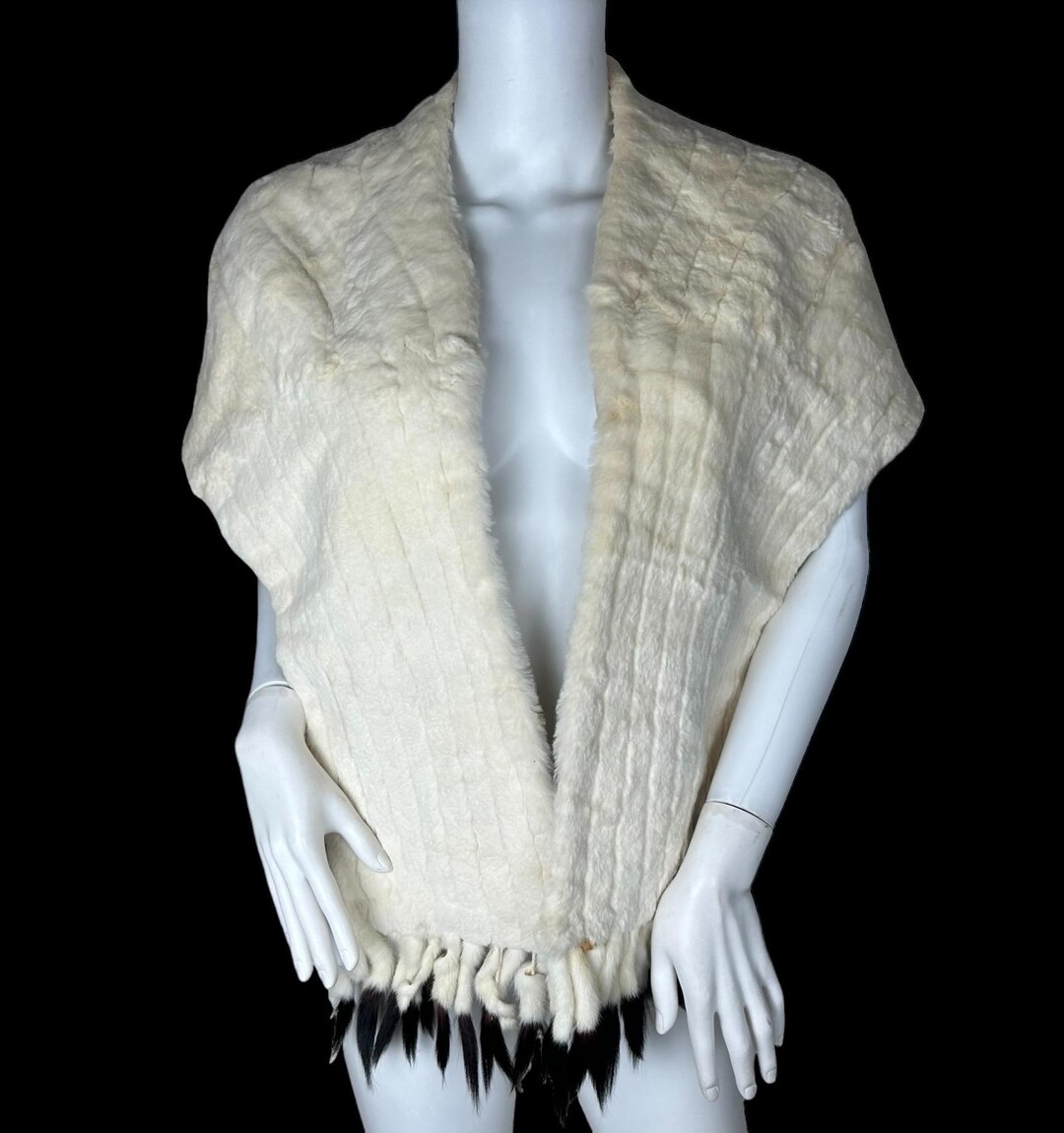1930s Ermine Tail Stole / White Fur Wrap - Etsy