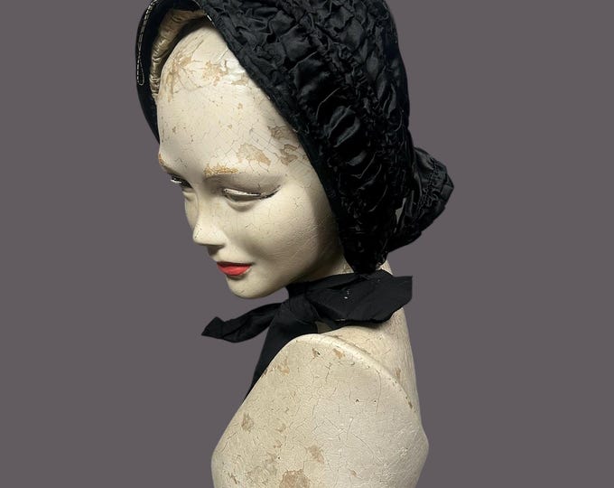 Victorian Silk Bonnet, 19th Century - Etsy
