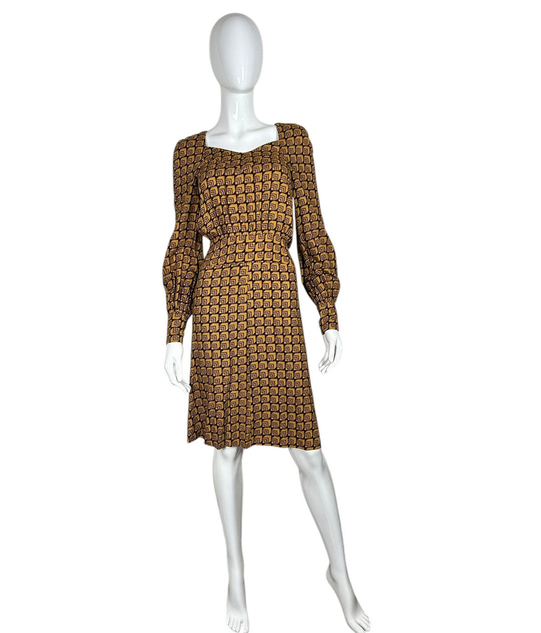 1970s Biba Dress With Art Deco Inspired Print - Etsy
