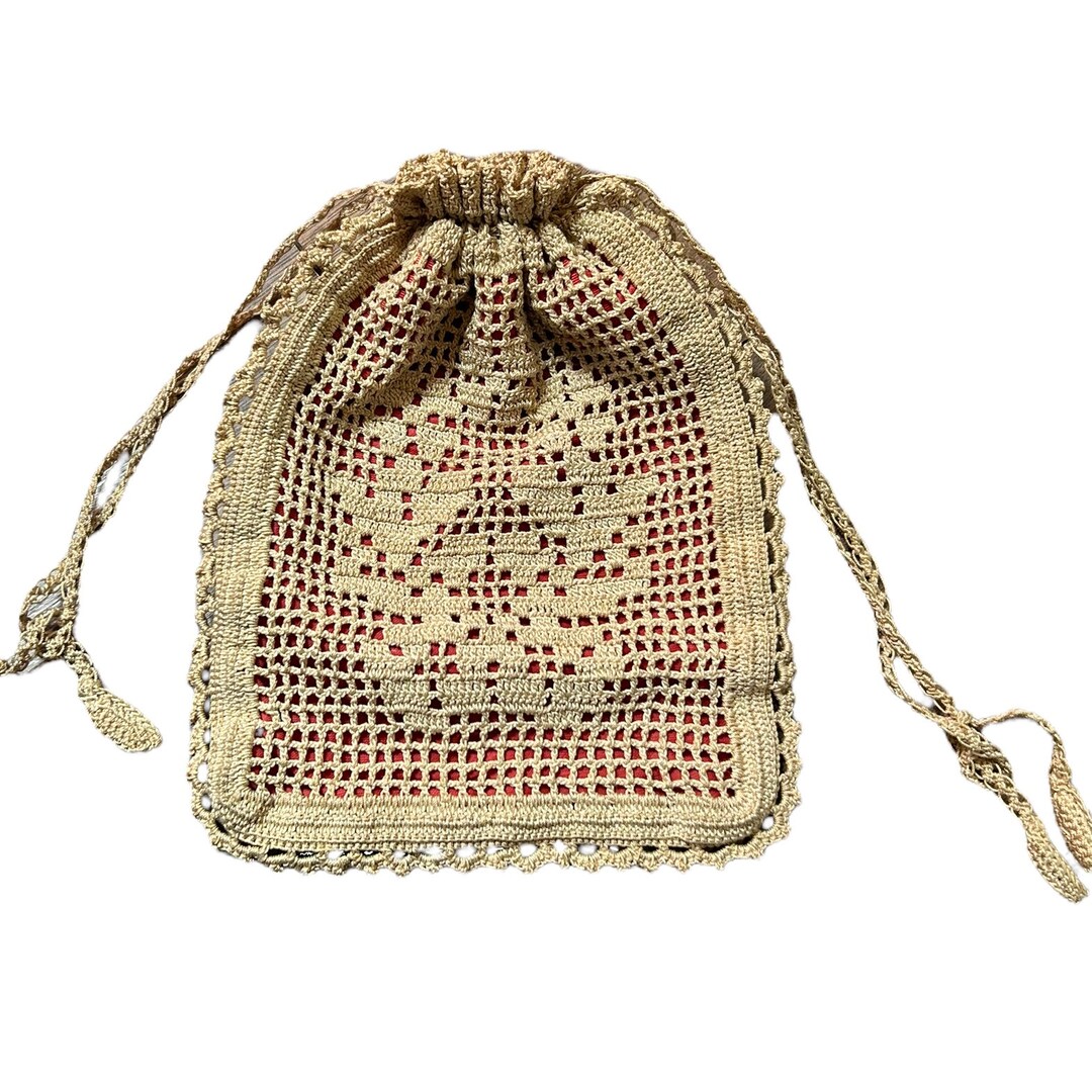 Edwardian Crochet Reticule Bag - Etsy