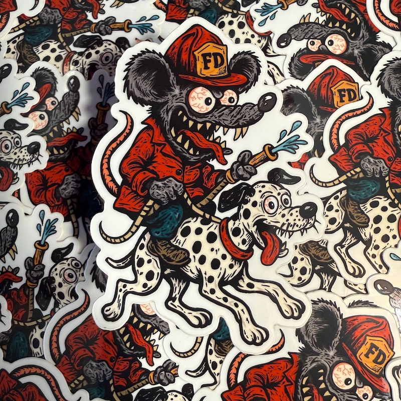 Firefighter Stickers - Etsy