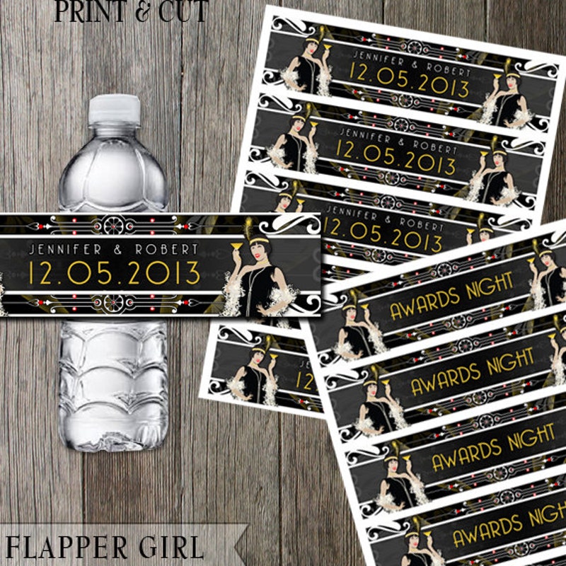 Gold Border Labels - Etsy